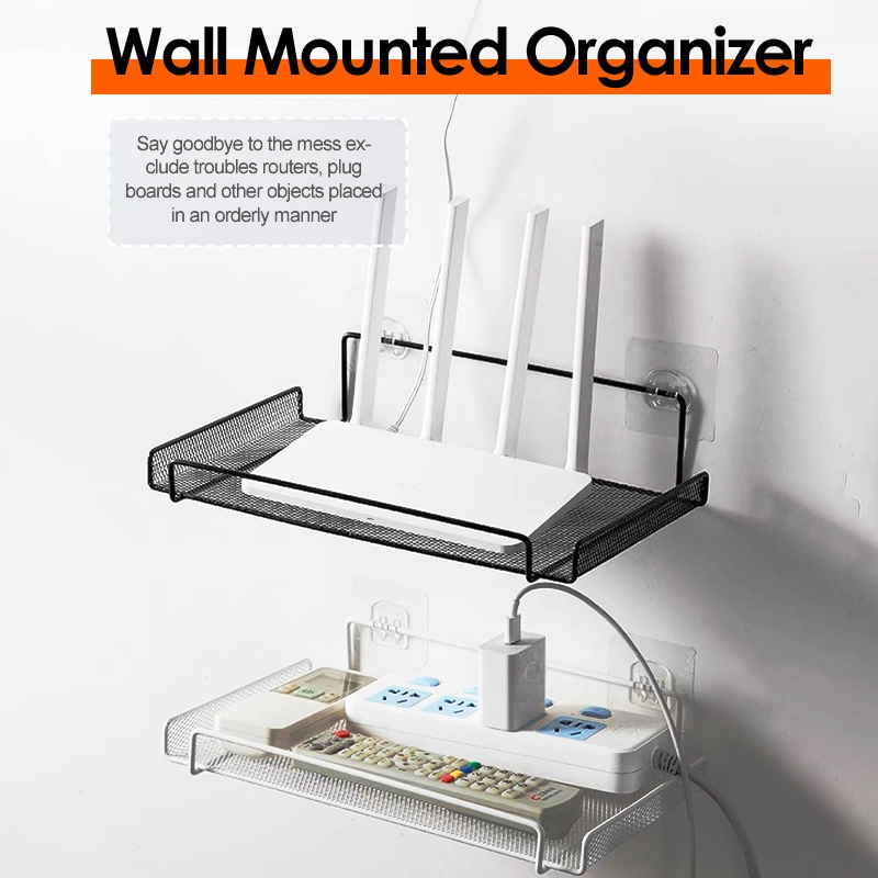 Wall WiFi Router Shelf/TV Set-Top Storage Box Waterproof Holder Router ...