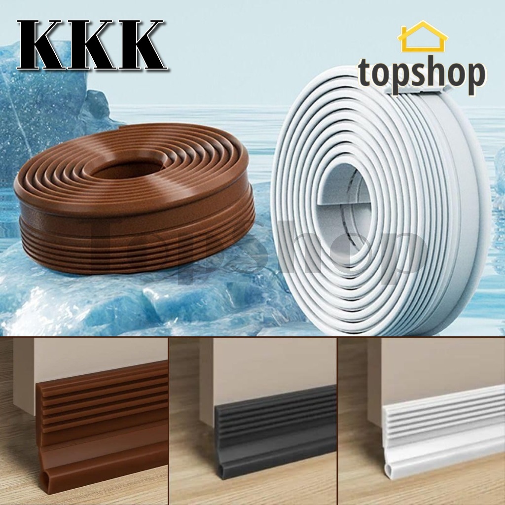 TOPSHOP KKK 1pc Seal Strip Door Bottom Gap Silicone Rubber Door Draft ...