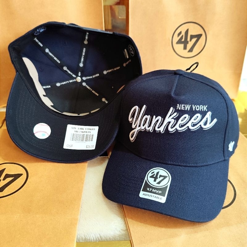 Authentic 47 Brand mvp curve New York Yankees A-frame snapback | Shopee ...