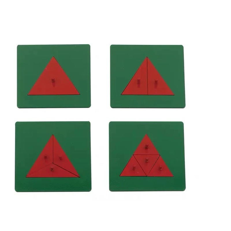 Montessori Wooden Fraction Triangle | Shopee Philippines