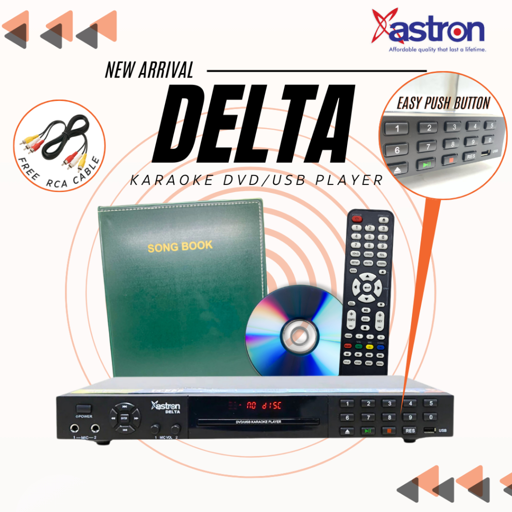 ME Astron DELTA CD / DVD / USB Karaoke Player with over 13000 Videoke ...