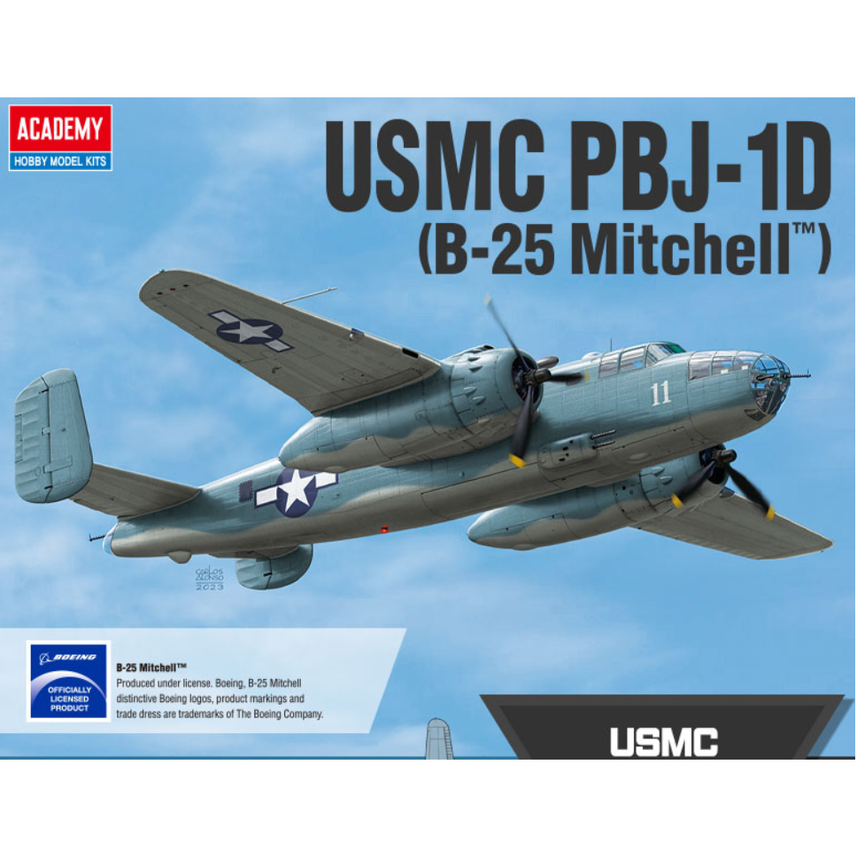 Academy #12334 1/48 USMC PBJ-1D (B-25 Mitchell) | Shopee Philippines