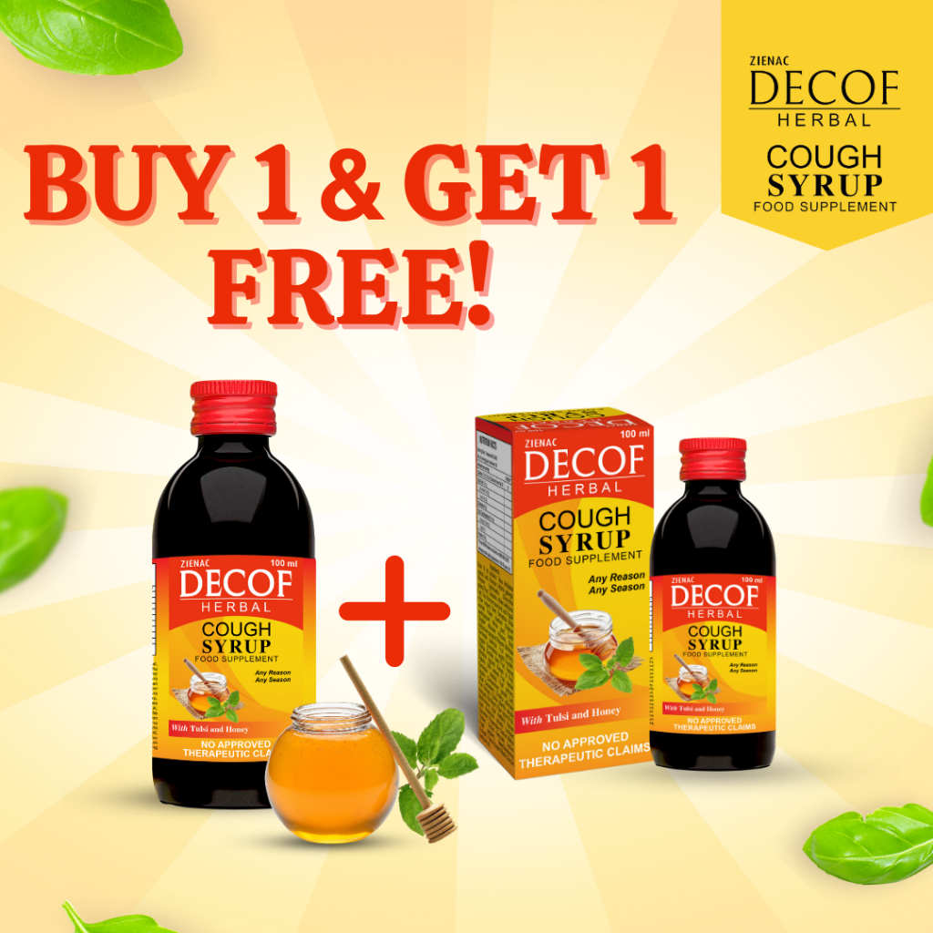 Buy 1 Get 1 Free DECOF Herbal Cough Syrup - Natural Relief for Cough ...