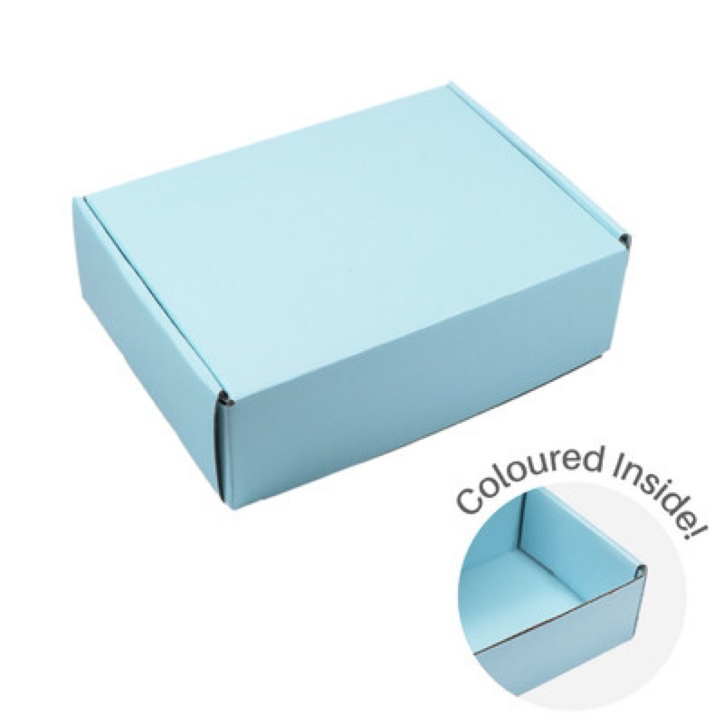 Light Blue Mailer Box Corrugated (5 pcs.) | Shopee Philippines