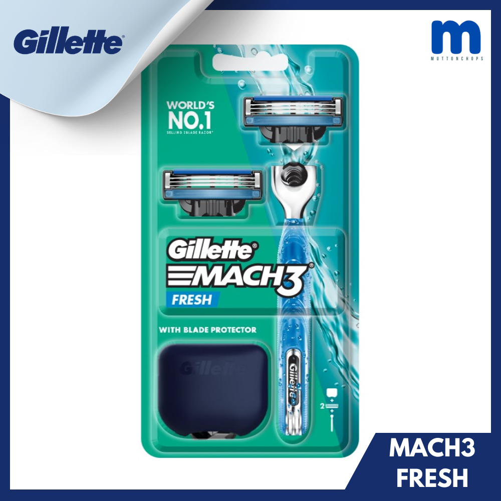 Gillette MACH3 Fresh Razor [1 Handle + 2 Refills] • Original and ...