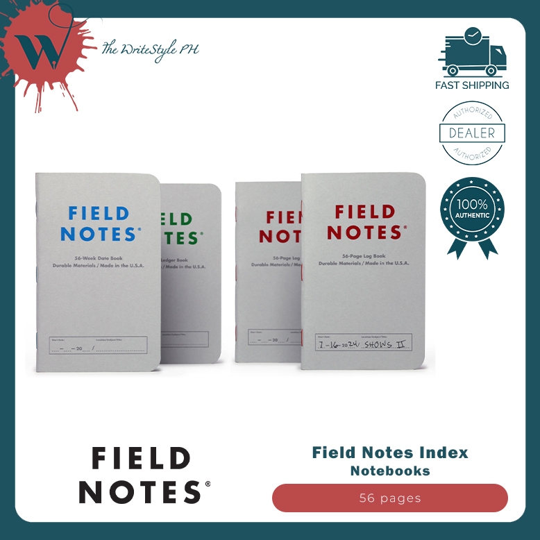 Field Notes Index Edition Notebooks | Shopee Philippines