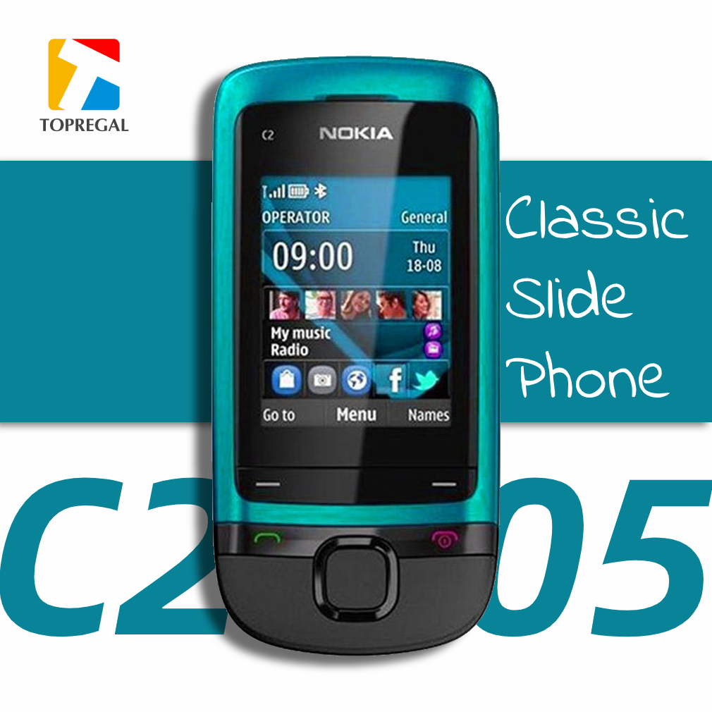 TOP Original Nok1a C2-05 0.3Mp Camera Radio Gsm 900 / 1800 Unlocked ...