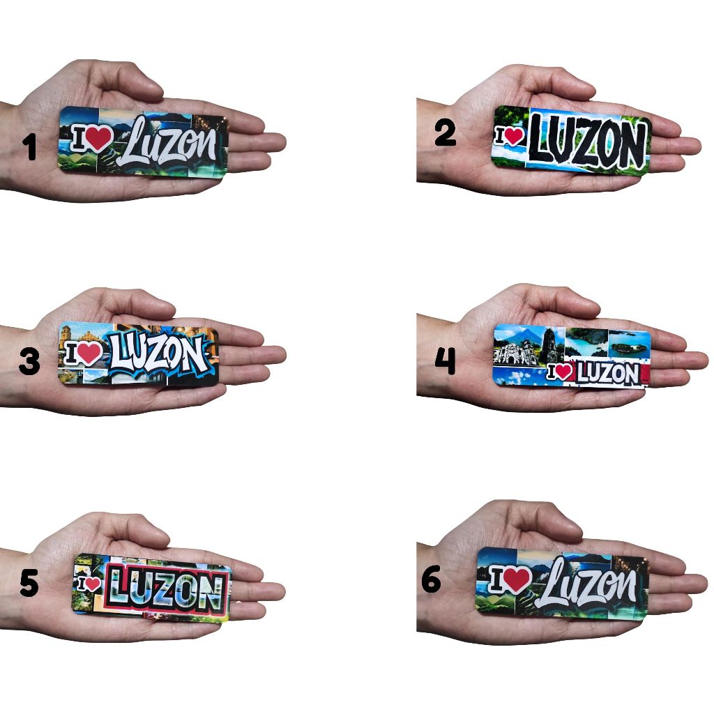 I LOVE LUZON RECTANGLE RUBBER REF MAGNET DESIGN | Shopee Philippines