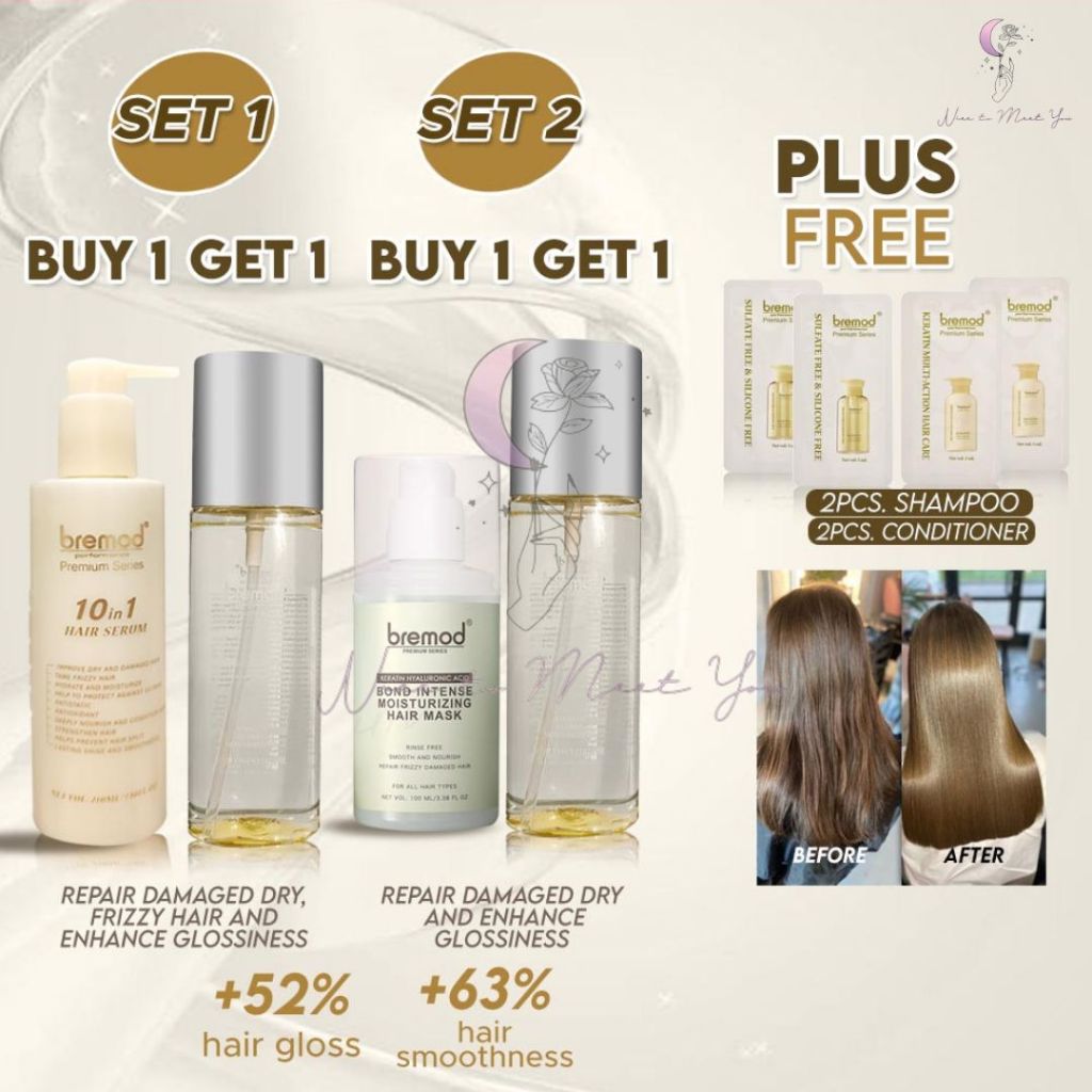 B1T1 Bremod Essential Hair Oil & 10in1 Serum OR B1T1 Bremod Essential ...