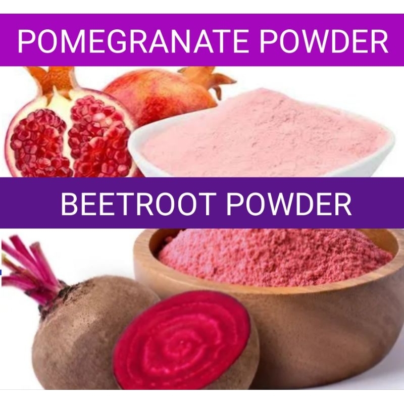 100/250gm BEETROOT POWDER / POMEGRANATE POWDER (NO SUGAR, NO FLAVORING ...