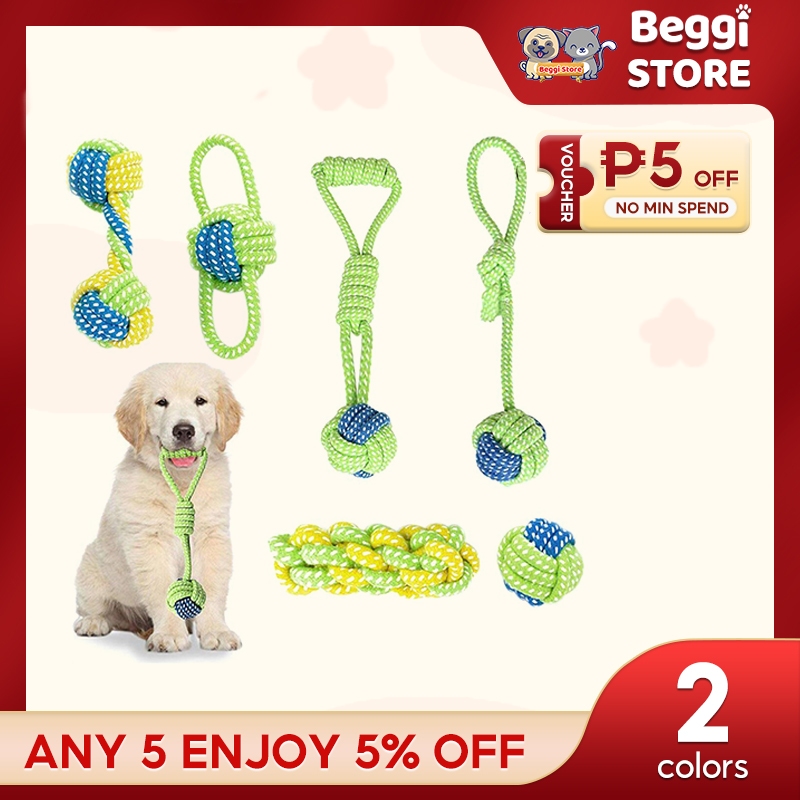 Dog toys Dogs Chew Teeth Clean toys Grinding Teeth Playing Cotton Rope ...
