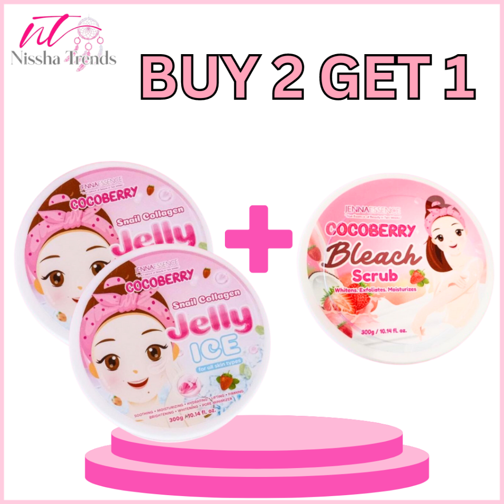 Jenna Essence Cocoberry Snail Collagen Jelly Ice 300g BUY 2 JELLY ICE 1 ...