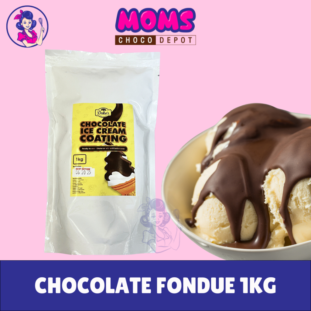 Chocolate Ice Cream Coating 1kg (HARDENS INTO A SHELL!) | Shopee ...