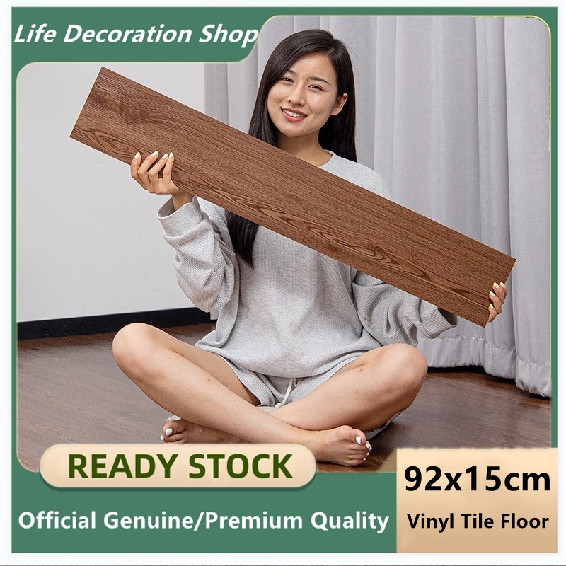 92x15cm Thicker Vinyl Tile Floor Self Adhesiv Floor Sticker Waterproof ...