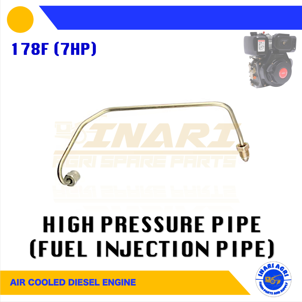 HIGH PRESSURE PIPE INJECTION PIPE 170F 173F 178F 4HP 5HP 7HP 8HP AIR ...