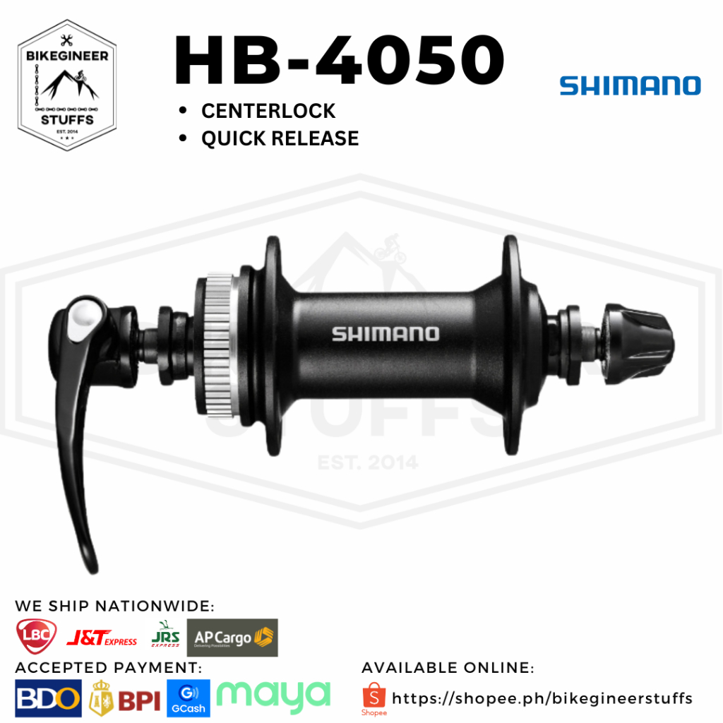 Shimano Alivio Front Rear HB-M4050 9x100 / FH-M4050 10x135 Centerlock Quick Release Hub | Shopee ...