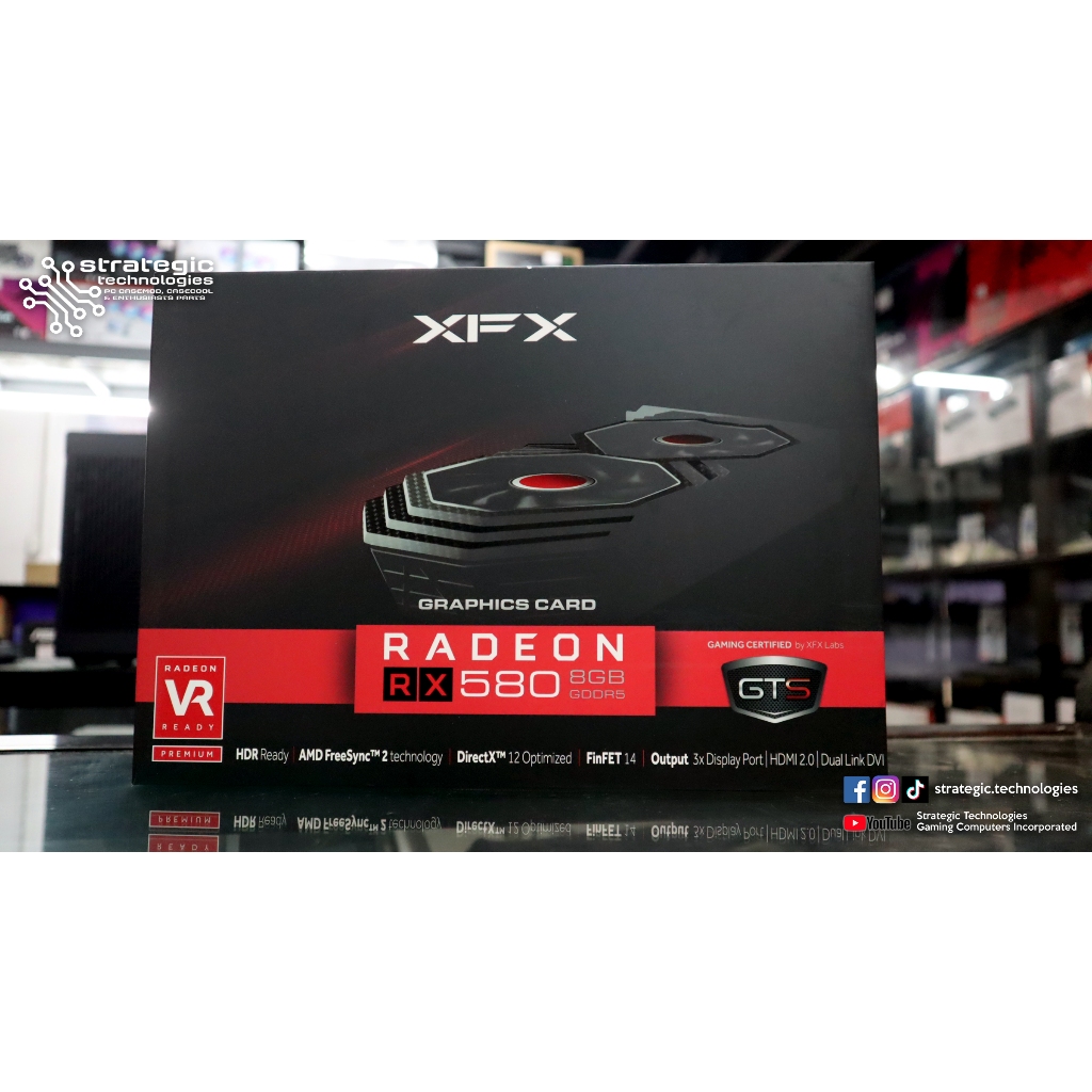 XFX AMD Radeon RX 580 GTS Edition 8GB GDDR5 Video Card | Shopee Philippines
