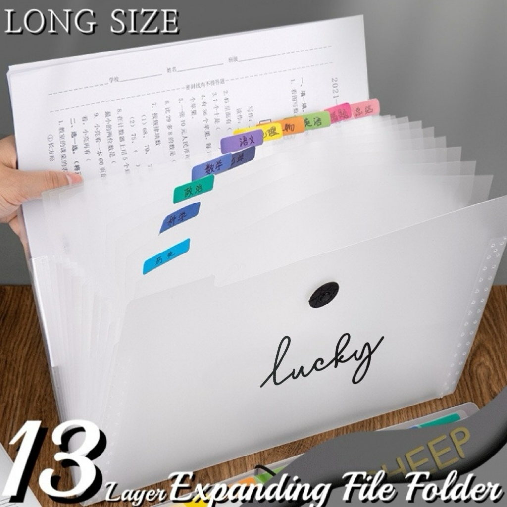 Long Expanding File Folder Organizer Envelope Document Organizer With ...