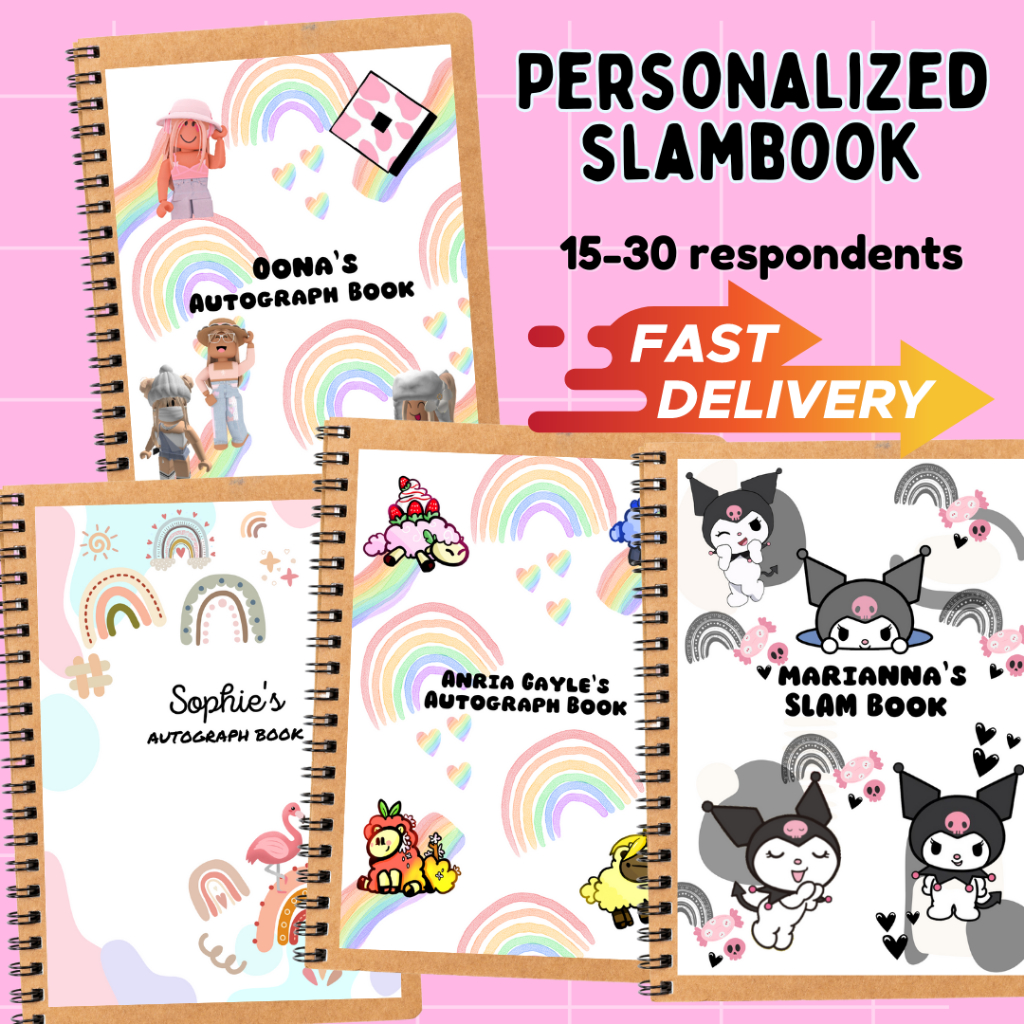 Cara Creations Personalized Autograph Book Slambook / Slumbook | Shopee ...