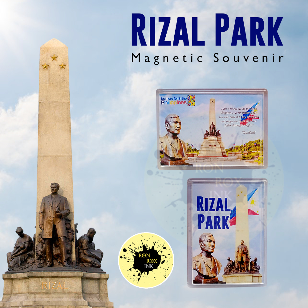 jose rizal acrylic ref magnet souvenir rizal park magnetic acrylic ...