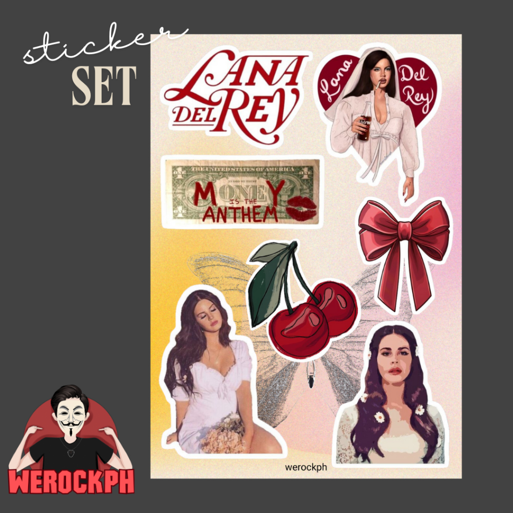 Lana Del Rey Sticker Set Matte Laminated and Waterproof | Shopee ...