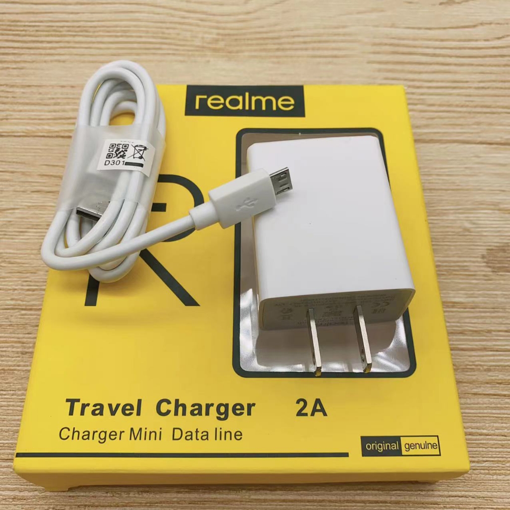 Original Fast Charger Realme Charger 2A Micro USB And Type C Cable For ...