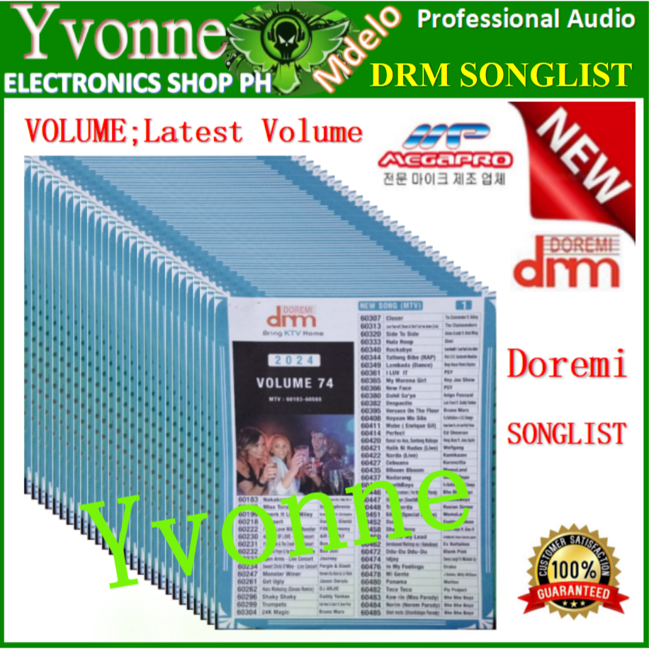 Yvonne SHOP Updated MP MEGAPRO DoReMi DRM Songlist For D-700 750 777 780 790 ( DoReMi SONGLIST ...