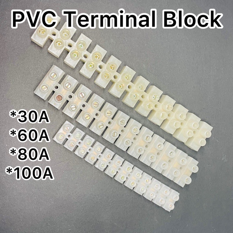 PVC Terminal Block / Flexible Terminal Block 30A , 60A , 80A , 100A ...