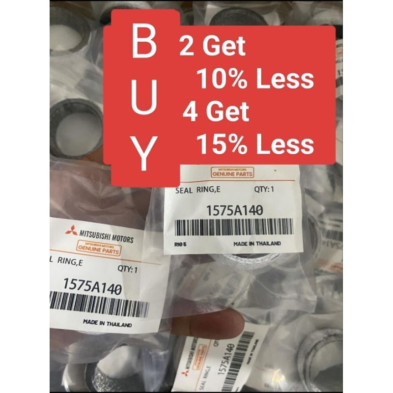 Mitsubishi Mirage G4/HB Exhaust Pipe Seal Ring 1575A140 | Shopee ...