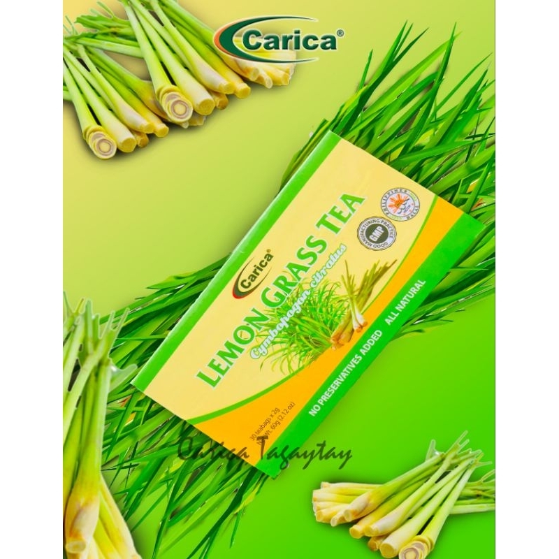 Carica LEMON GRASS TEA 60g (30 tea bags) | Shopee Philippines