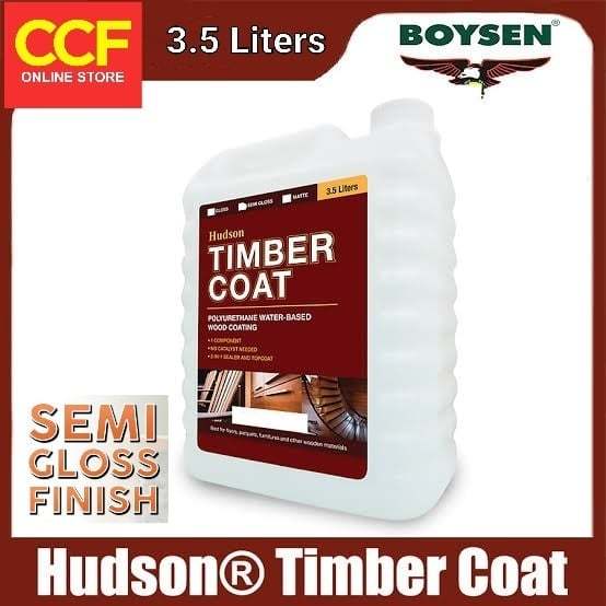 Timbercoat Hudson Polyurethane Water-based Wood Coating Semi Gloss 3.5 ...