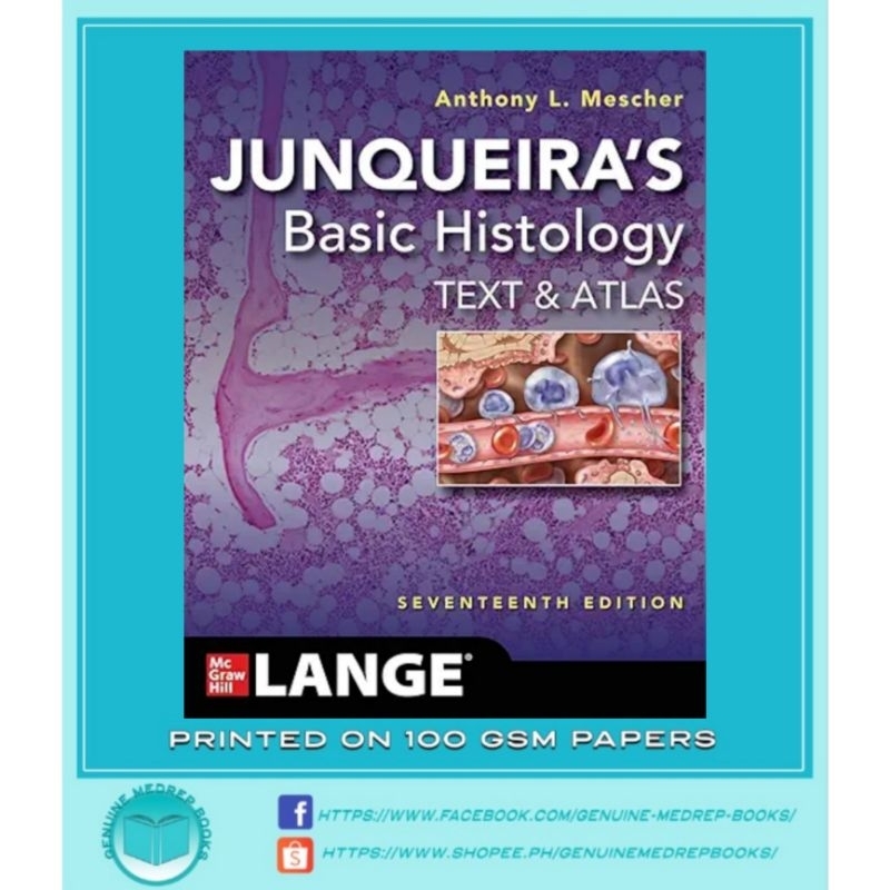 JUNQUEIRAS BASIC HISTOLOGY: TEXT & ATLAS 17TH EDITION | Shopee Philippines