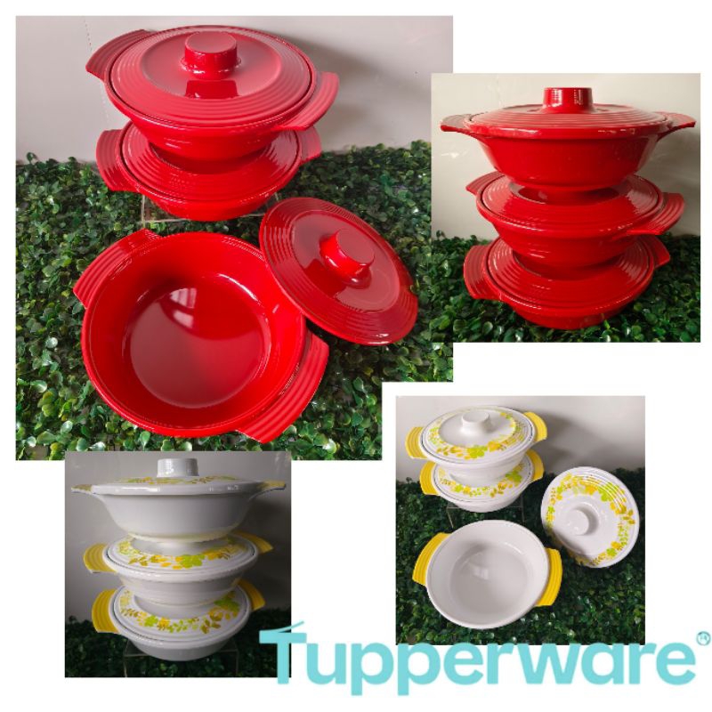 Tupperware 3PCS Melamine Small Casserole 1L | Shopee Philippines