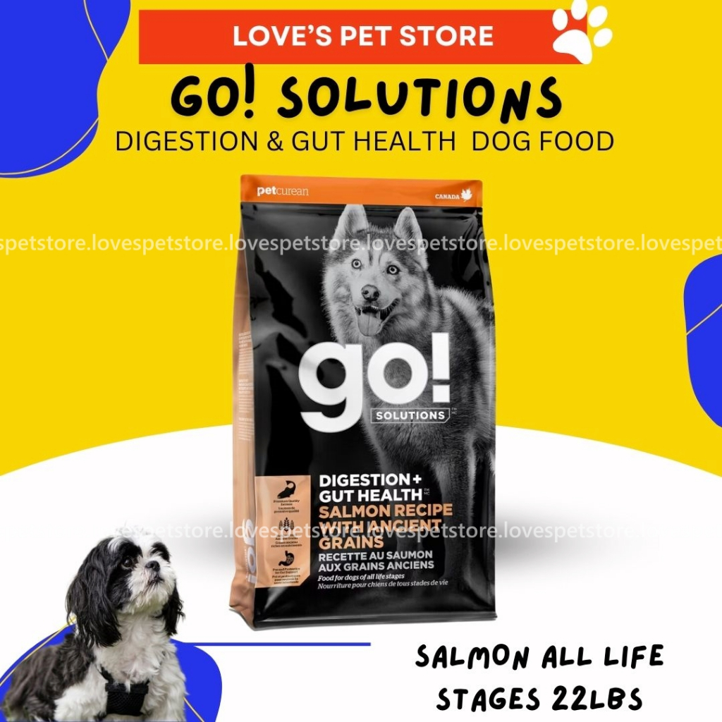 GO! Solutions Dog Food Digestion & Gut Health Salmon Recipe All Life ...