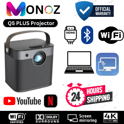 Q5 PLUS PROJECTOR 1080P 4K LCD LED Portable Projectors WIFI proyector ...