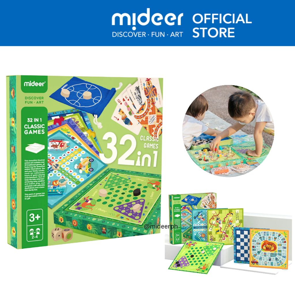 Mideer 32 in 1 Classic Games by Mideer | Shopee Philippines