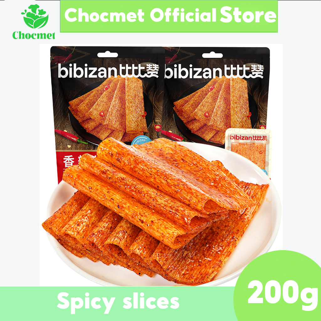 BIBIZAN Spicy Stick Strips 200g Slices Latiao Snack Chinese Food Spicy ...