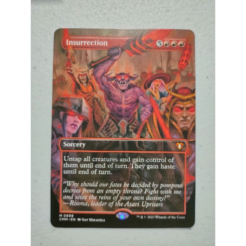 MTG - Insurrection - BORDERLESS - CMM | Shopee Philippines