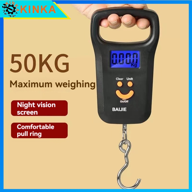 50KG Portable Scale Electronic Digital Luggage Scale Travel Weighing ...