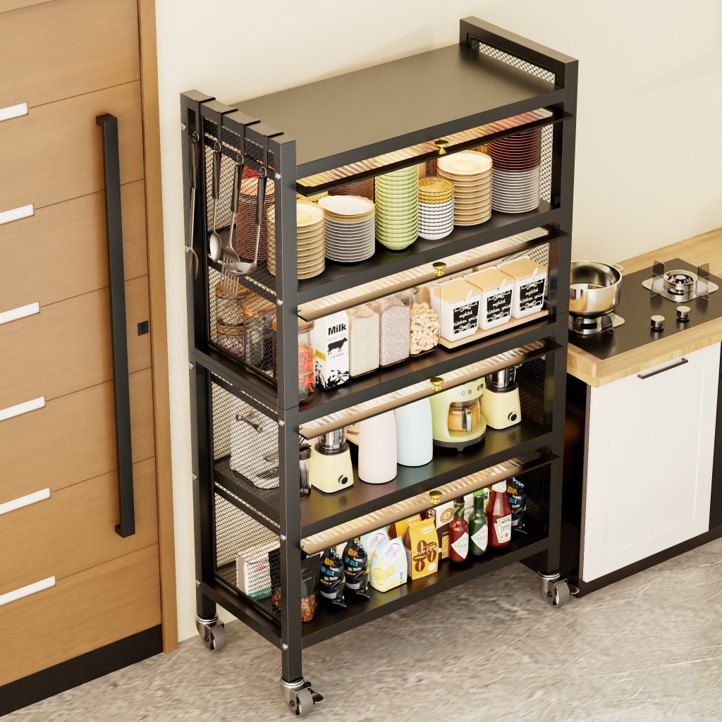 Moved storage rack rectangular kitchen rack multi -layer drawer ...
