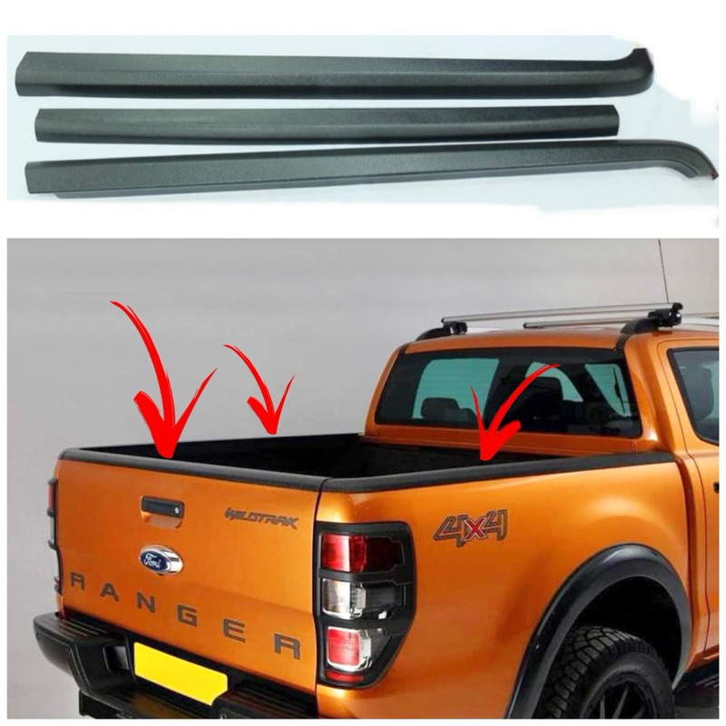 Ford Ranger XLT Wildtrak FX4 Raptor 2012 - 2022 Rail Guard 3pcs ...