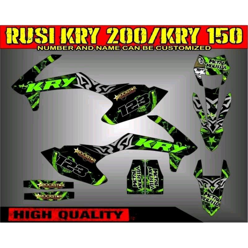 Rusi KRY 200, Rusi KRY 150 decals stickers, laminated | Shopee Philippines