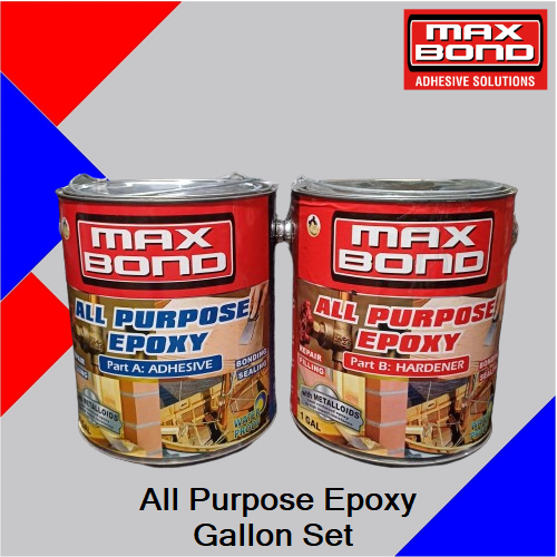 Max Bond ALL PURPOSE EPOXY (Gallon Set) Heavy Duty | Shopee Philippines