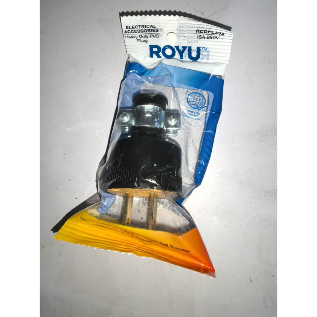 ORIGINAL Royu Heavy Duty Plug 15A (REDPL202) | Shopee Philippines