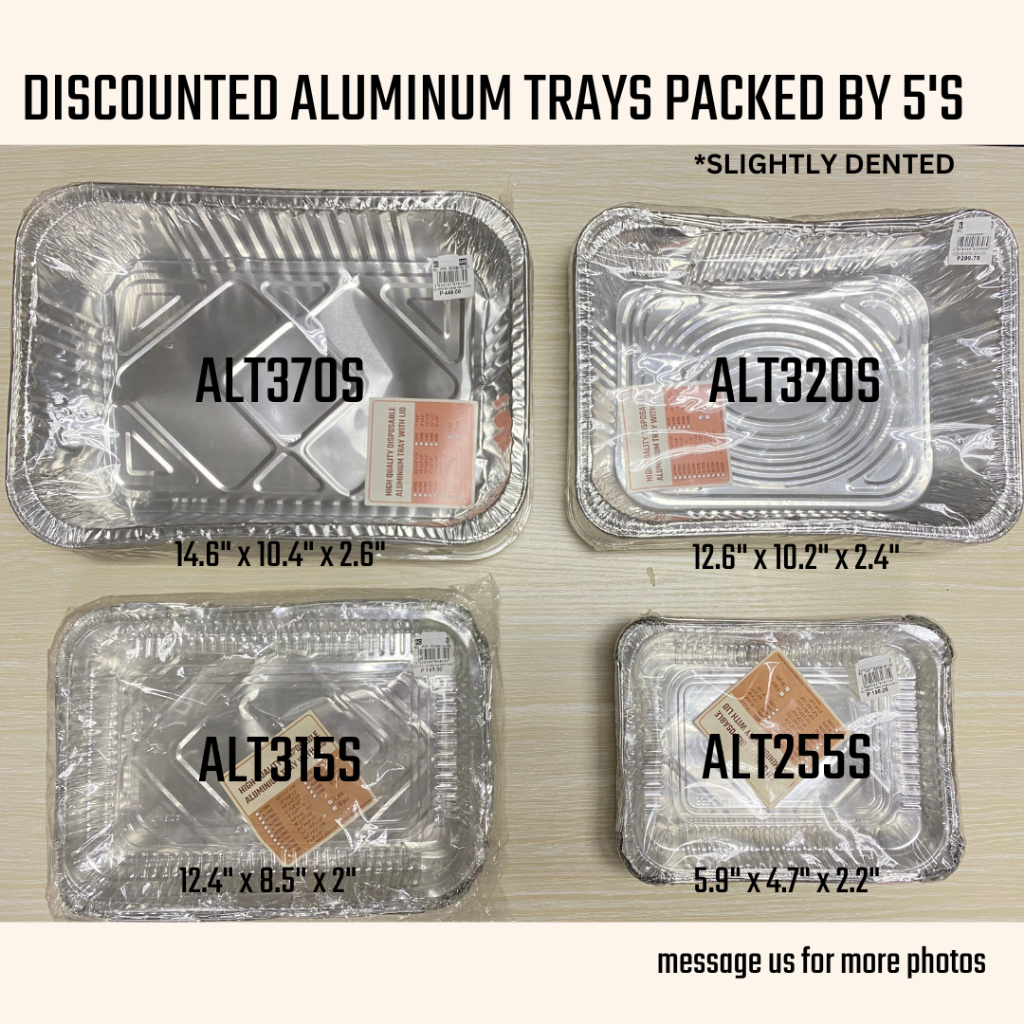 [5pcs] Retail Large Aluminum Trays Shrink Wrapped Retail Stocks ...