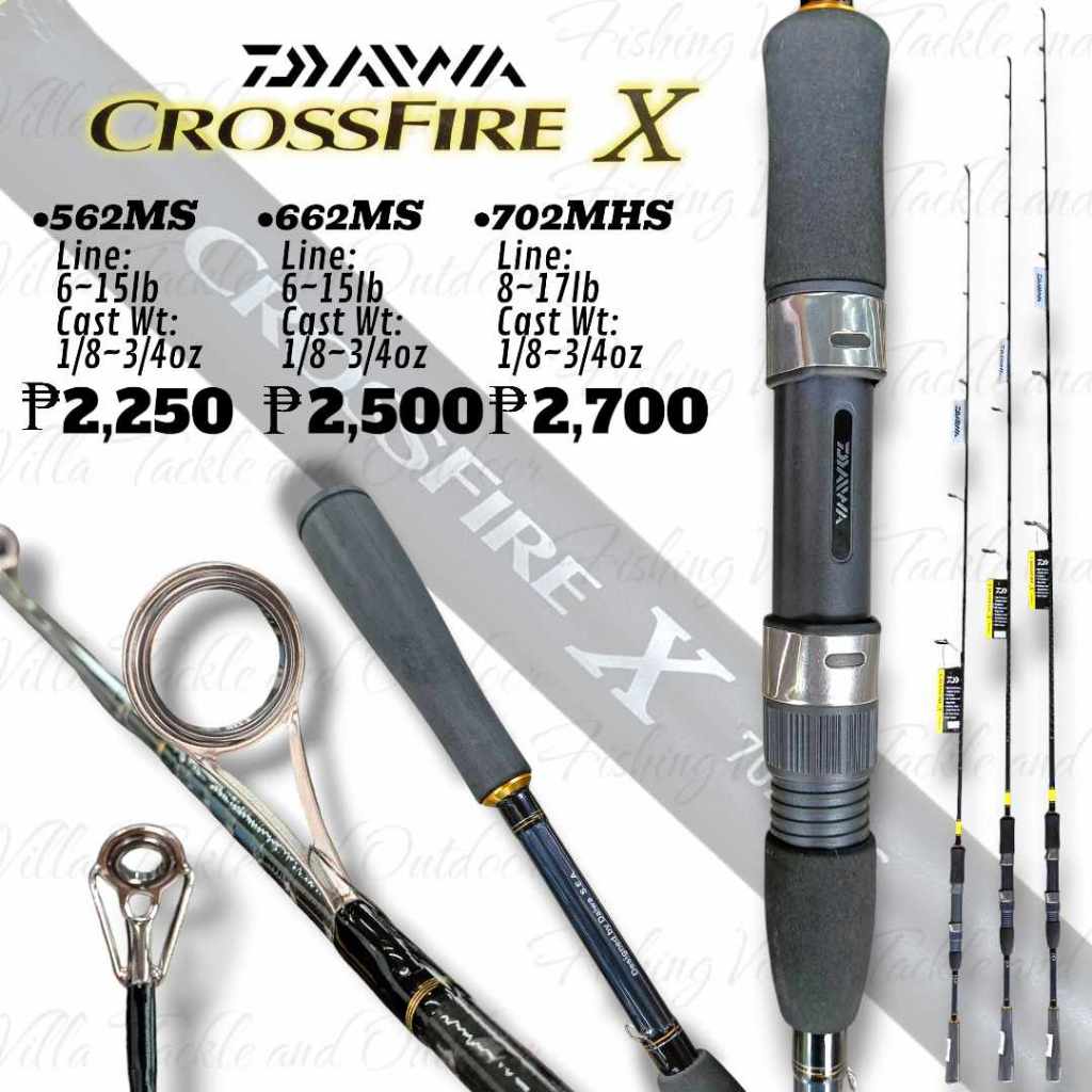 Daiwa CROSSFIRE X Spinning Fishing Rod | Shopee Philippines