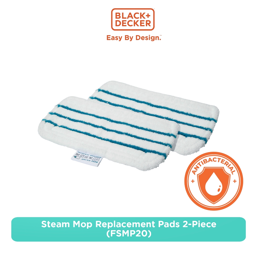 BLACK+DECKER™ FSMP20 Steam Mop Replacement Pads - Pack of 2 | Shopee ...