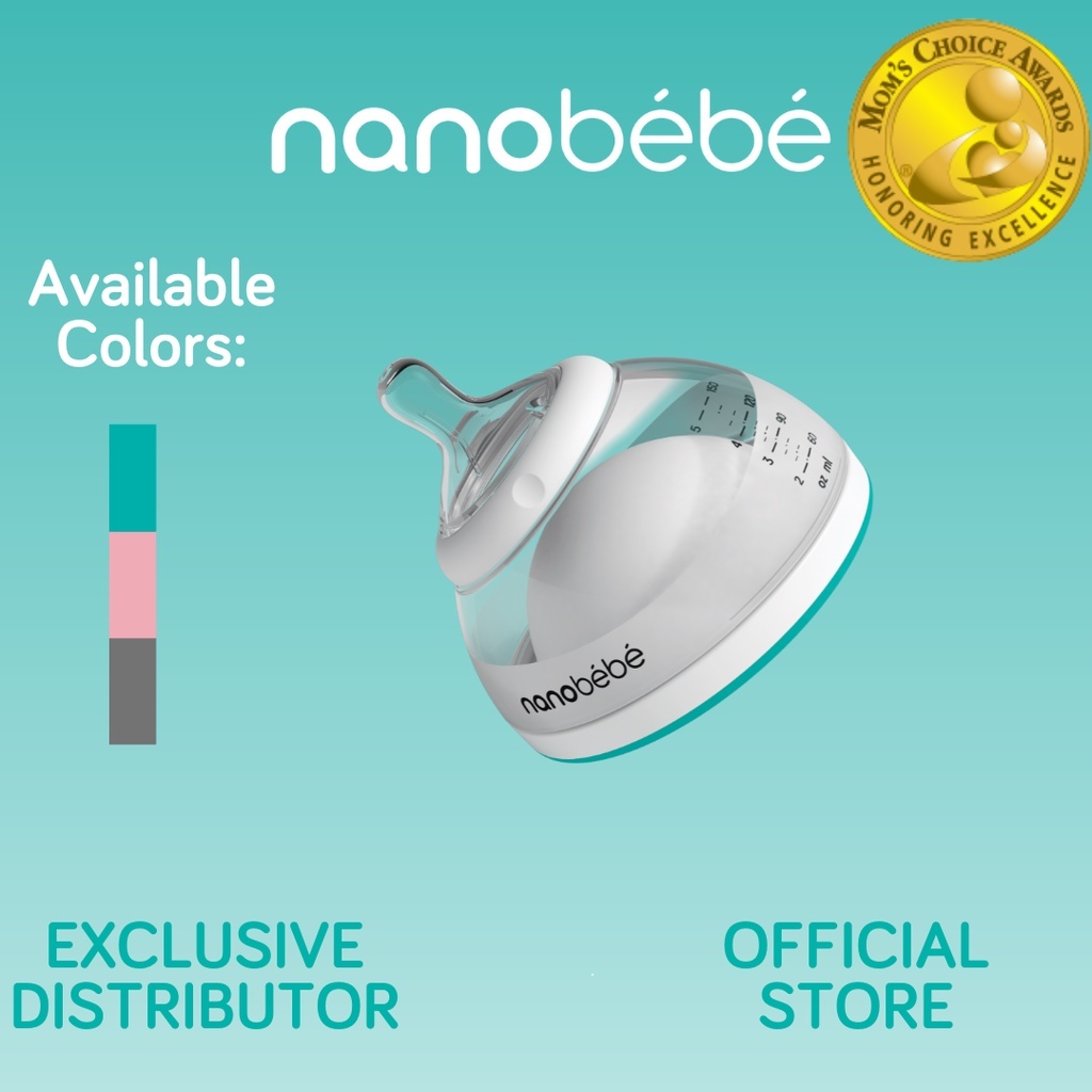 NANOBÈBÈ Breastmilk Bottle, Teal Color 5 oz (150 ml) - Single Pack ...
