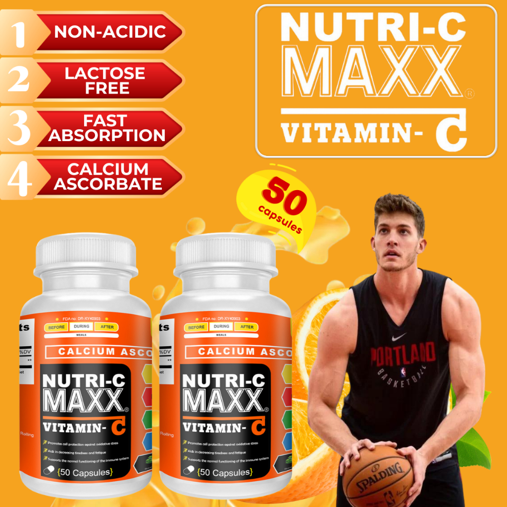 Nutri-C Maxx Non-Acidic Vitamin C 500mg - Gentle on Your Stomach | Shopee Philippines