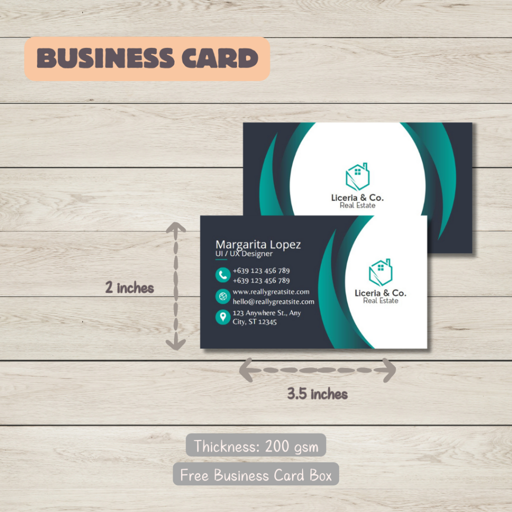 Calling Cards / Business Cards (Minimum 50 pcs) | Shopee Philippines